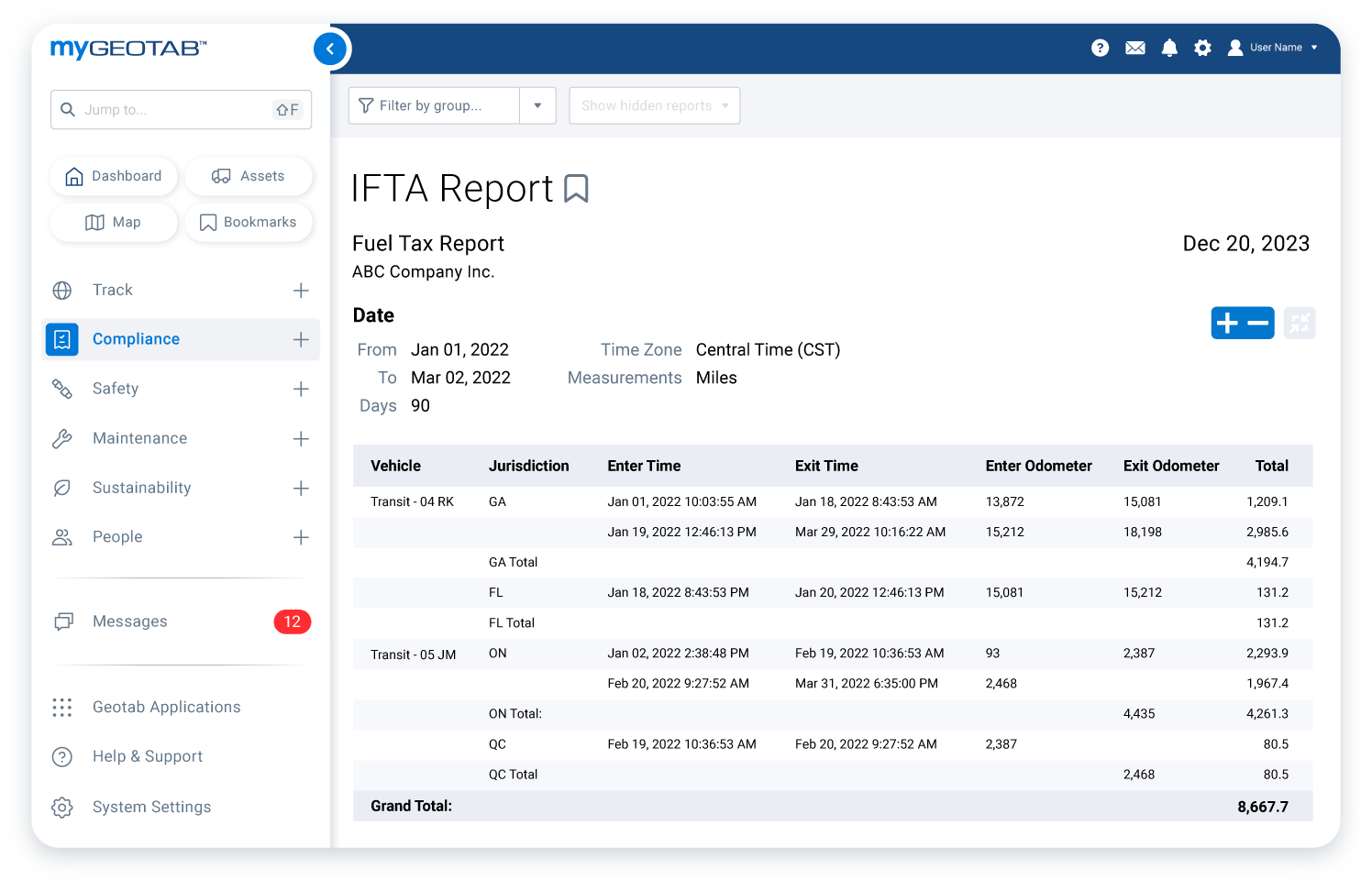 IFTA Reporting Software: Easily Automate IFTA Reporting | Geotab